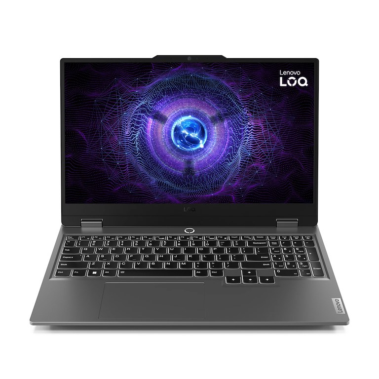 Lenovo LOQ 15IAX9I (83FQ004UYA) gejmerski laptop Intel® Octa Core™ i5 12450HX 15.6" FHD 24GB 512GB SSD Intel® Arc A530M sivi