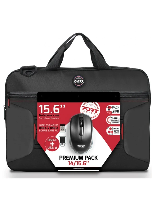 Port Designs Premium TL 15 torba za laptop 14/15.6"+bežični miš