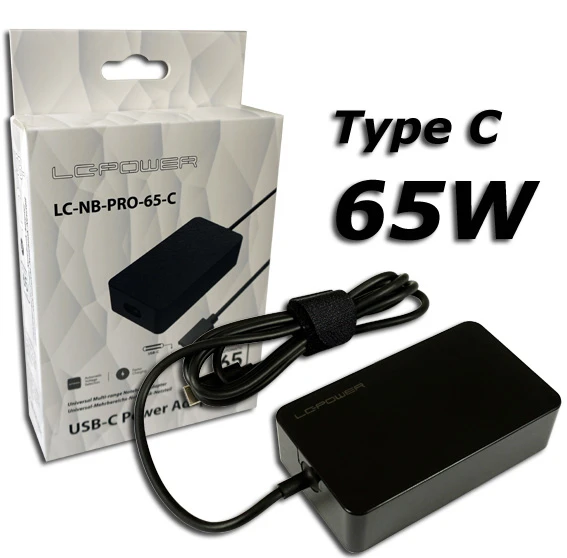 LC Power LC-NB-PRO-65-C 65W/USB Type C univerzalni punjač za laptop