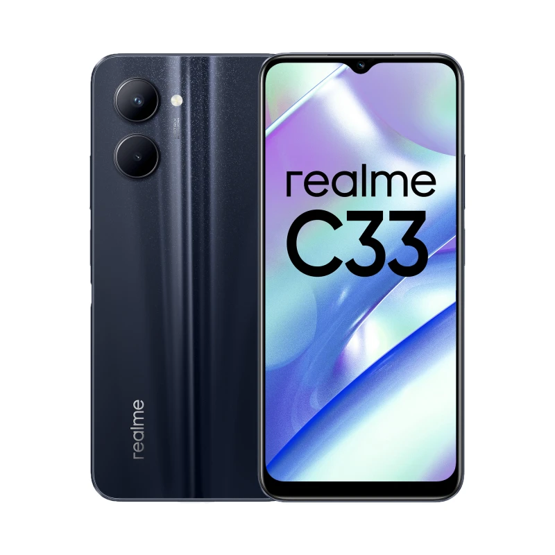 Realme C33 4/64GB crni mobilni 6.5" Octa Core Unisoc Tiger T612 4GB 64GB 50Mpx+0.2Mpx Dual Sim