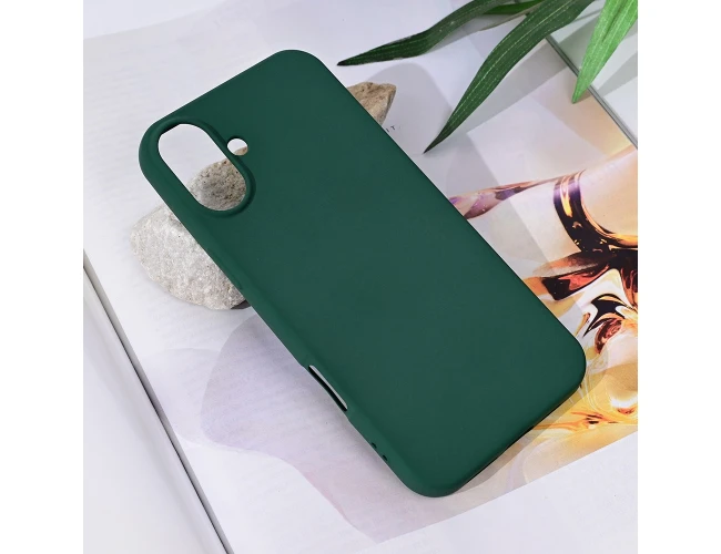 3G Soft Velvet (216255) zaštitna maska za telefon iPhone 16 Plus tamno zelena