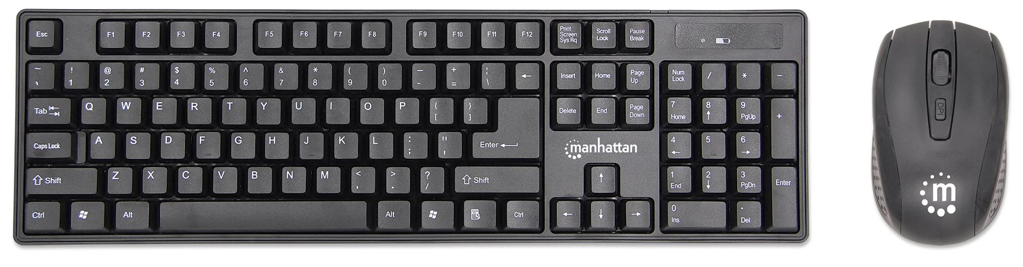 Manhattan 178990 bežični komplet tastatura+miš crni