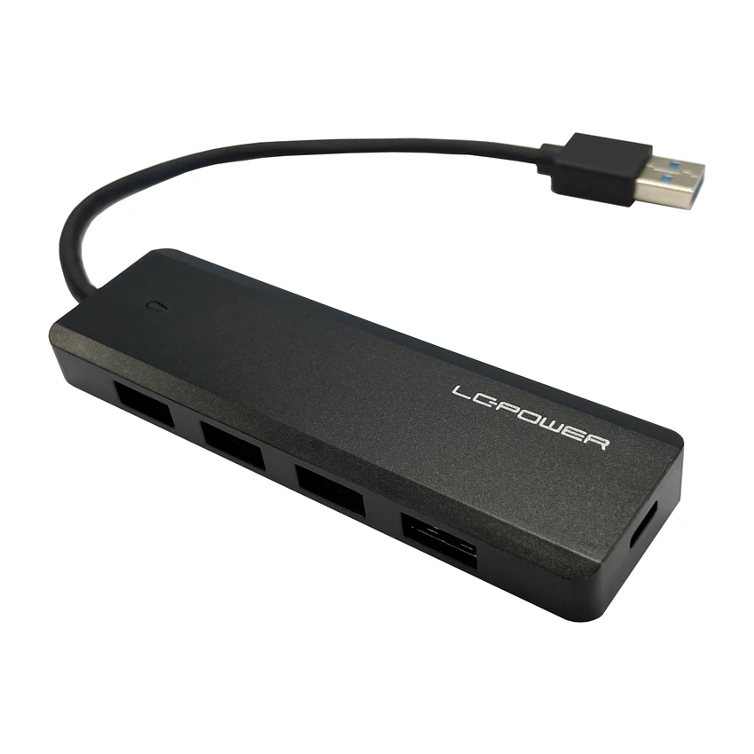 LC Power LC-HUB-U3-4-V2 4port USB HUB crni