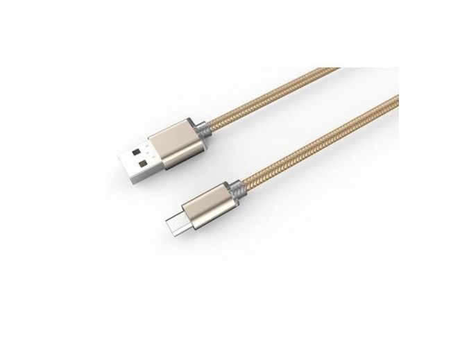 LDNIO LS17 zlatni kabl za punjač USB A (muški) na micro USB (muški) 2m