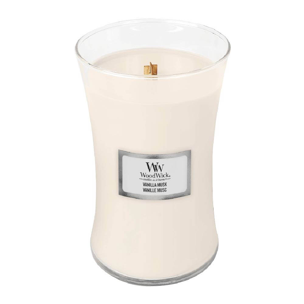 VANILLA MUSK LARGE CLASSIC MIRISNA SVEĆA WOODWICK