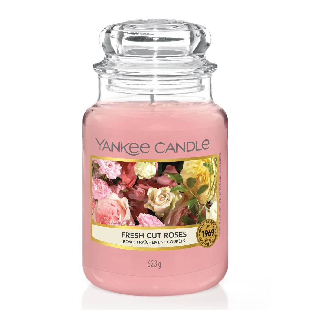 FRESH CUT ROSES LARGE SIGNATURE MIRISNA SVEĆA YANKEE CANDLE