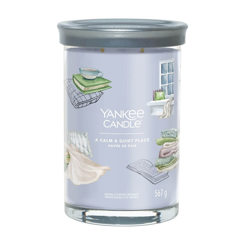 A CALM & QUIET PLACE LARGE TUMBLER MIRISNA SVEĆA YENKEE CANDLE