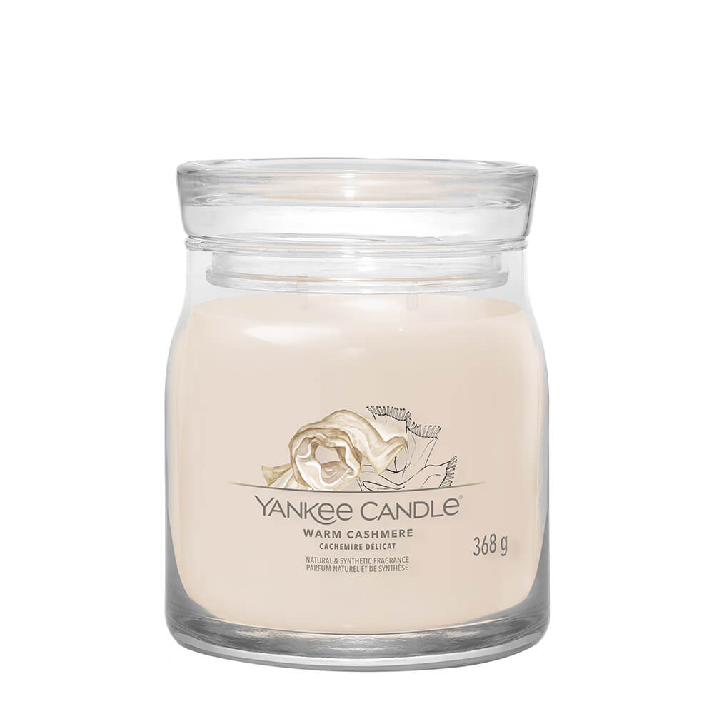 WARM CASHMERE MEDIUM SIGNATURE MIRISNA SVEĆA YENKEE CANDLE