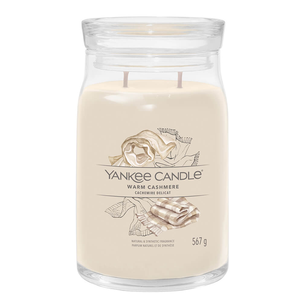 WARM CASHMERE LARGE SIGNATURE MIRISNA SVEĆA YENKEE CANDLE