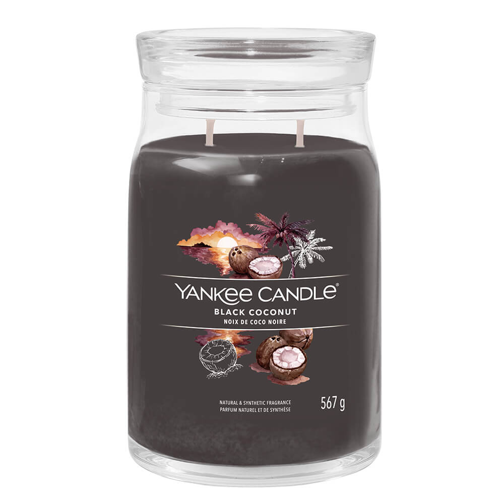 BLACK COCONUT LARGE SIGNATURE MIRISNA SVEĆA YENKEE CANDLE