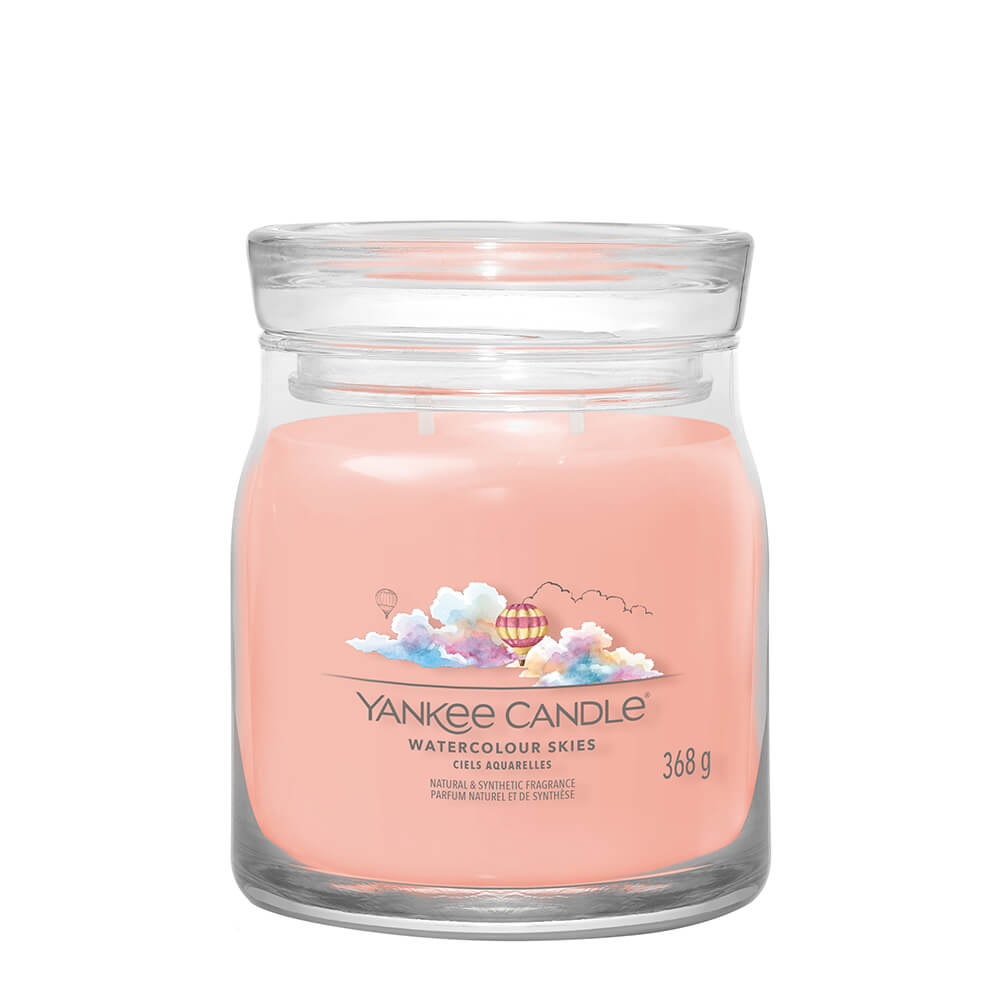 WATERCOLOUR SKIES MEDIUM SIGNATURE MIRISNA SVEĆA YENKEE CANDLE