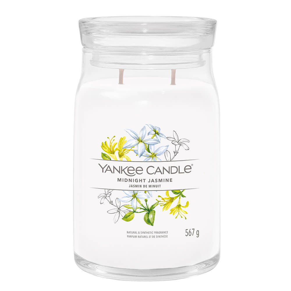 MIDNIGHT JASMINE LARGE SIGNATURE MIRISNA SVEĆA YENKEE CANDLE