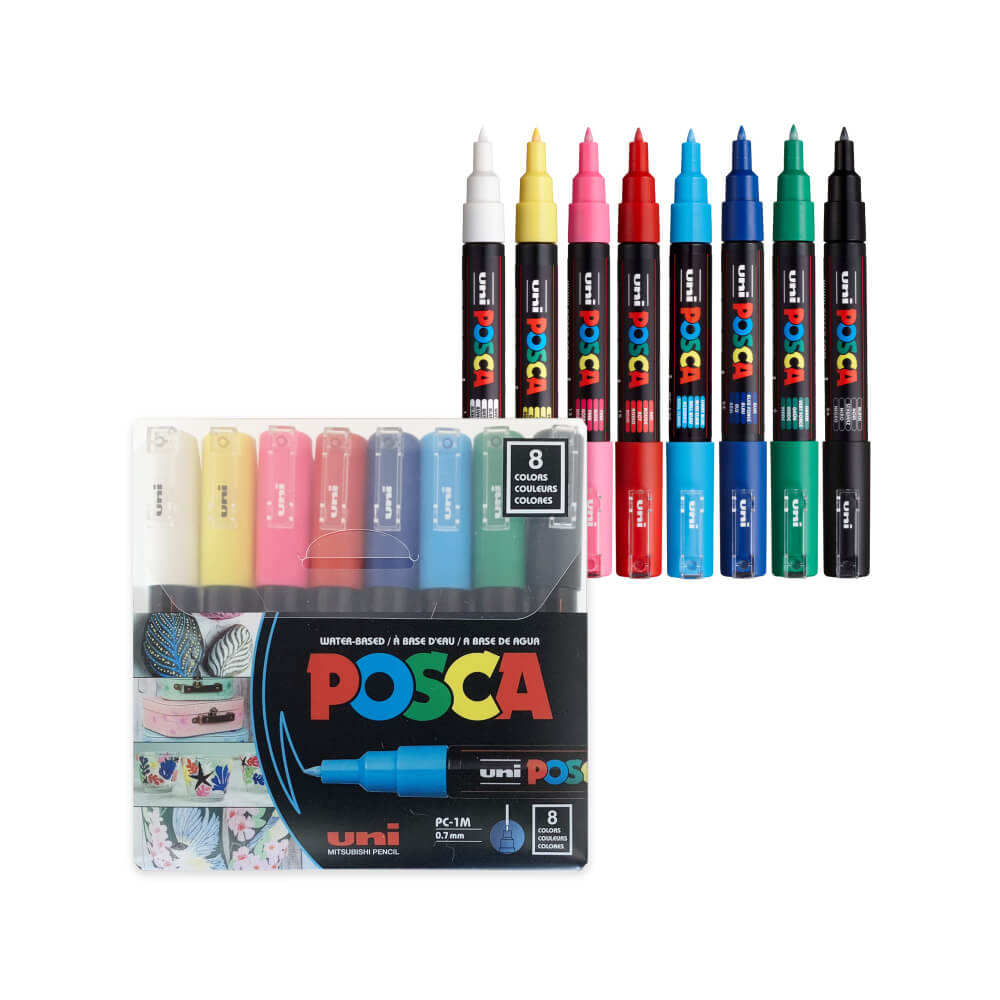 POSCA MARKER SET 1M 1/8 BASIC