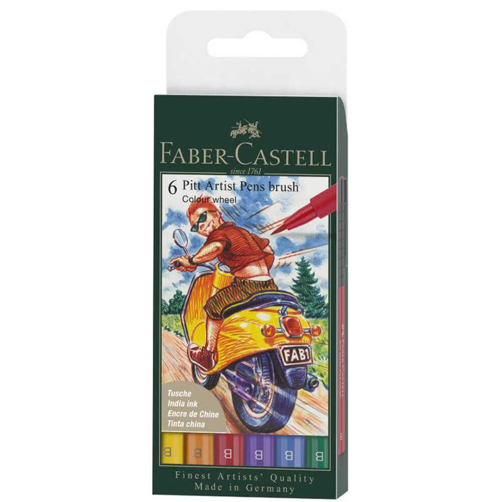 FABER CASTELL SET PITT ARTIST PEN COLOUR WHEEL 1/6 167174