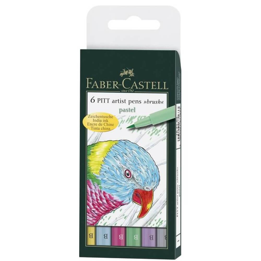 FABER CASTELL SET PITT ARTIST PEN PASTELNE NIJANSE 1/6 167163