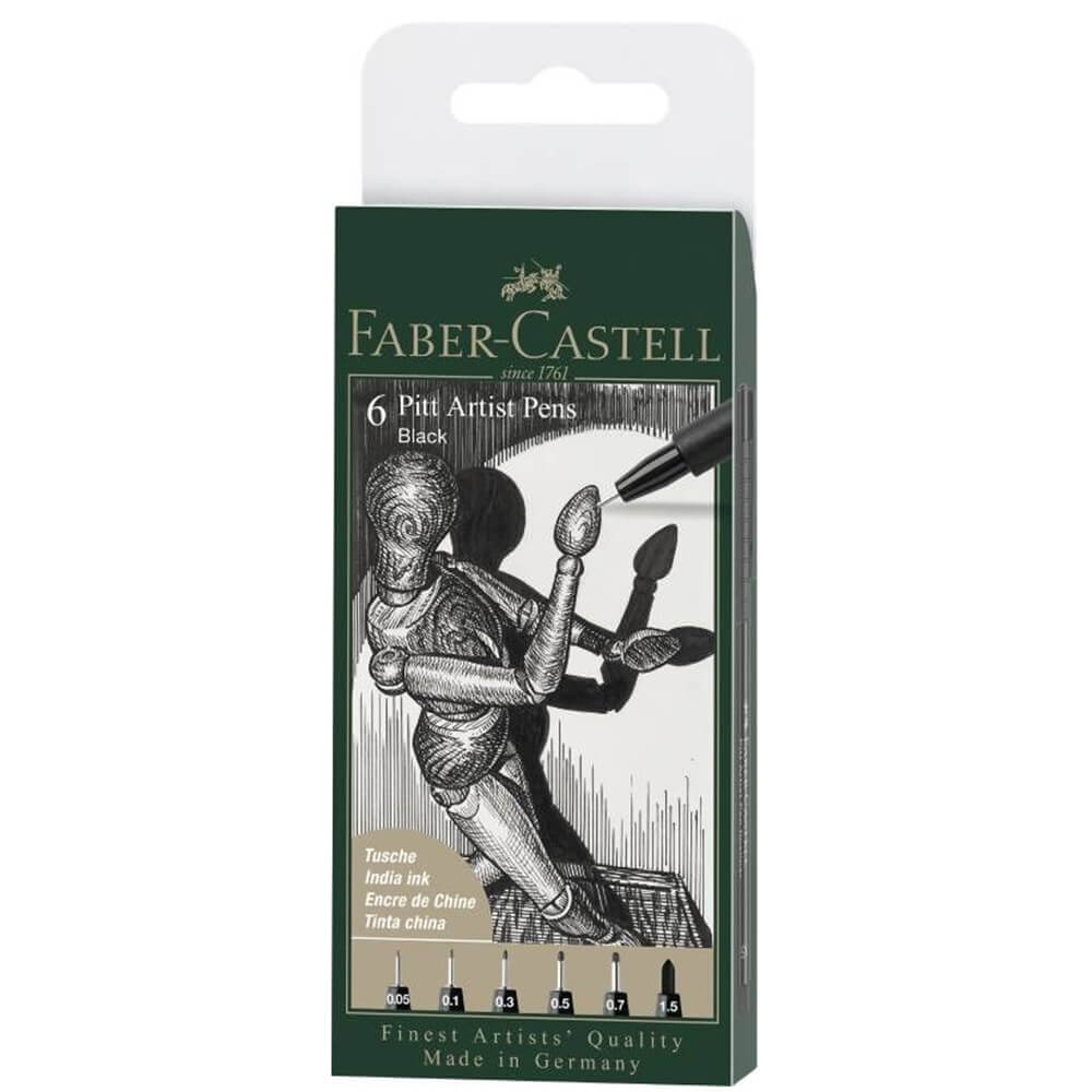 FABER CASTELL SET PITT ARTIST PEN 6 DEBLJINA 1/6 167154