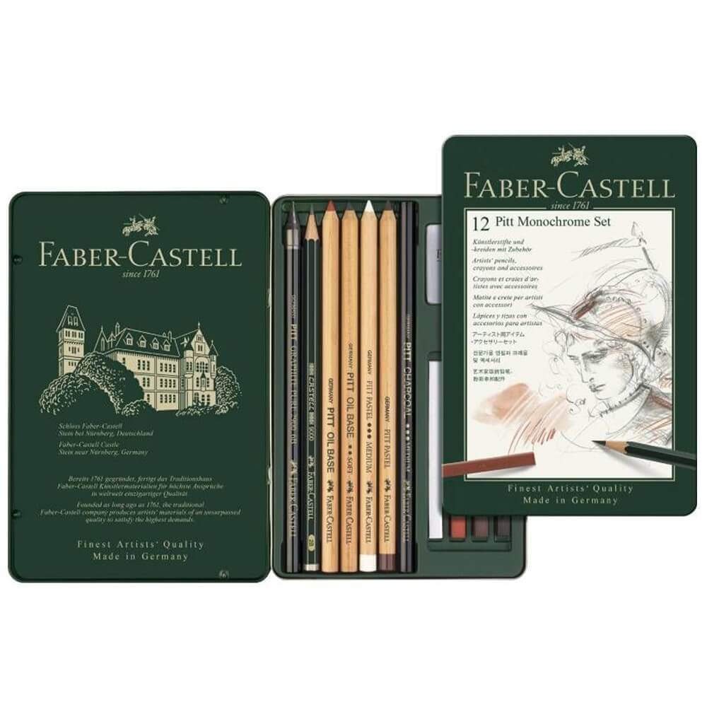 FABER CASTELL PITT MONOHROMATSKI SET 1/12 112975