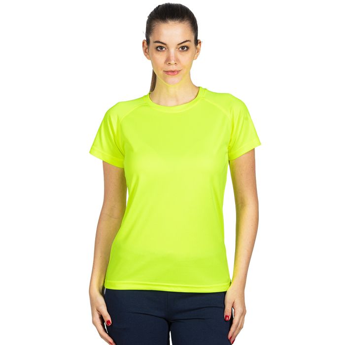 RECORD LADY, ženska sportska majica sa raglan rukavima, 130 g/m2, neon žuta, S