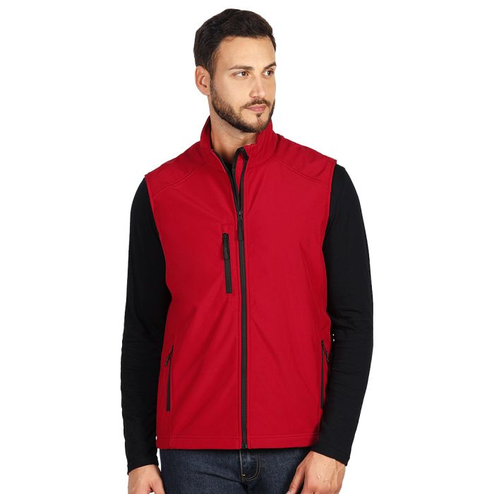 SKIPPER VEST, softshell prsluk, crveni, XL