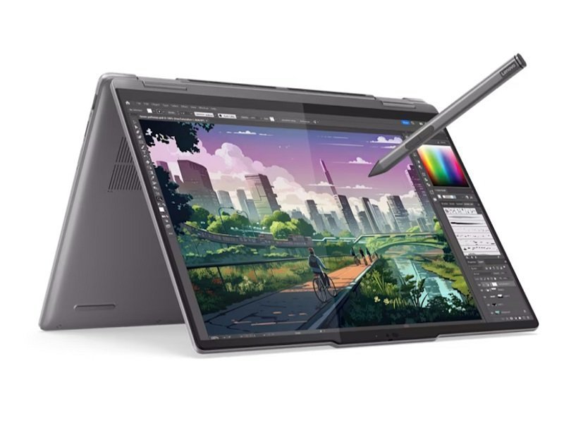 LENOVO YOGA 7 2-IN-1 14AHP9 (ARCTIC GREY) WUXGA OLED TOUCH, R7 8840HS, 16GB, 1TB SSD (83DK008CYA)