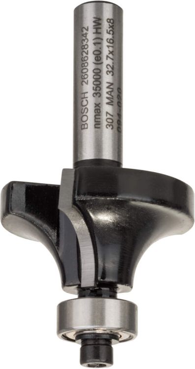 Bosch glodala za zaobljavanje 8 mm, R1 10 mm, L 16,5 mm, G 57 mm - 2608628342