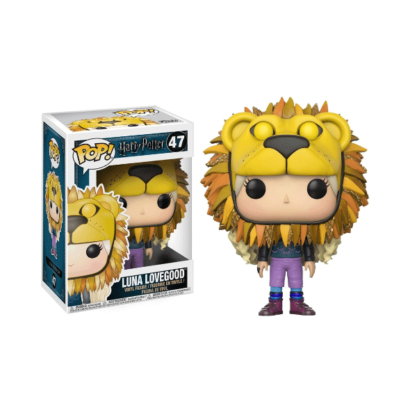 Figura Harry Potter Vinyl Luna Lovegood With Lion Head Funko 062451