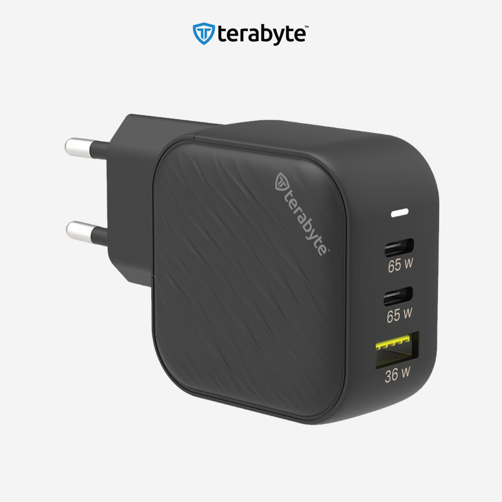 PUNJAC UNIVERZALNI TERABYTE TR65W, GAN, PPS, PD 3.0, QC 3.0, 65W CRNI CE