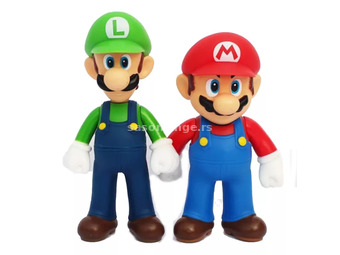 Super Mario Action Figures - Mario and Luigi