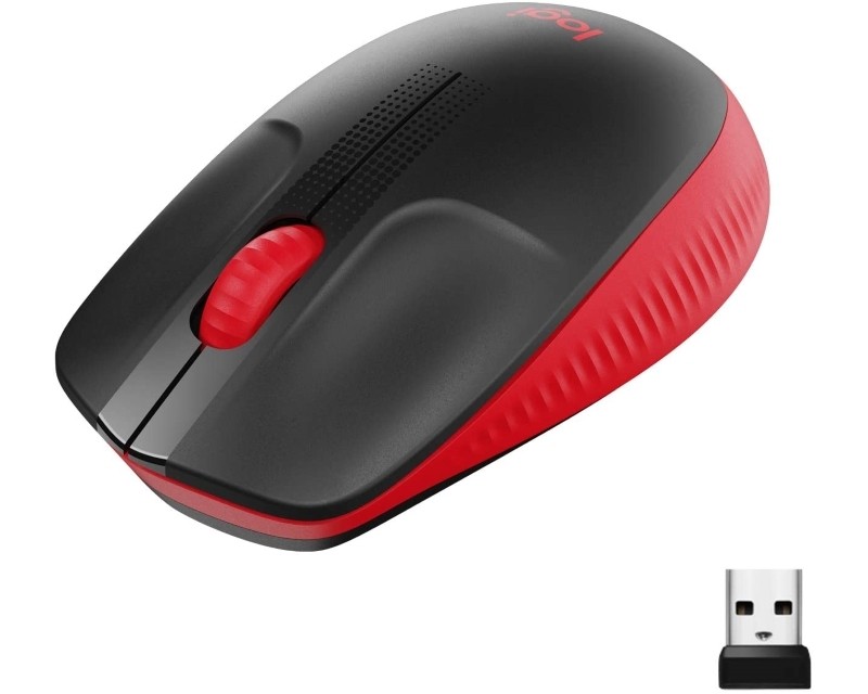 LOGITECH M190 Full-Size Wireless crveni miš (MIS01538)