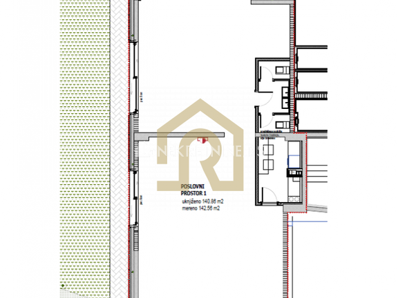 Investiciona prodaja, lokal, Dedinje, 143m2, ID1053, Dedinje