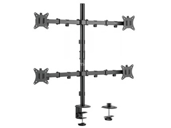 EQUIP Four monitoros desktop bracket 13"-27"