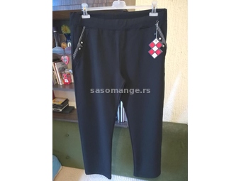 Nove zenske pantalone za punije dame Tommy Life 48 Crne Teget Novo