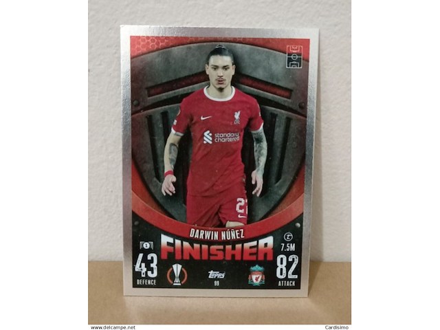 Darwin Nunez - Liverpool Finisher Topps