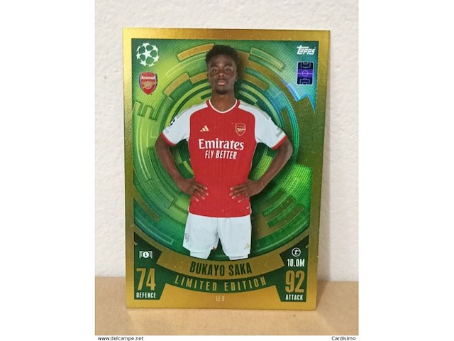 Bukayo Saka - Arsenal Limited edition Topps