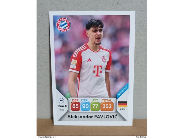 UCL 2024 Aleksandar Pavlovic - Bayern Munchen