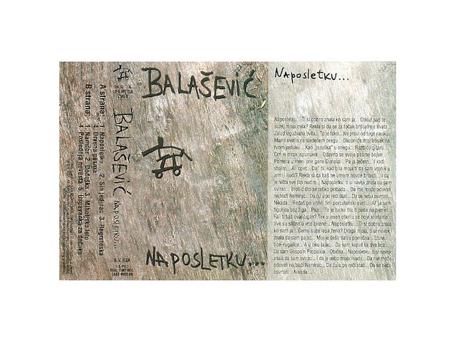 Balašević ‎– Na Posletku Kaseta Nova