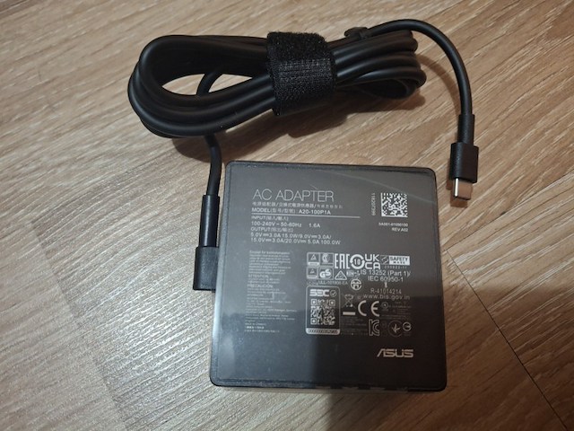 asus punjac 100w usb-c asus rog ac100-00 original novo