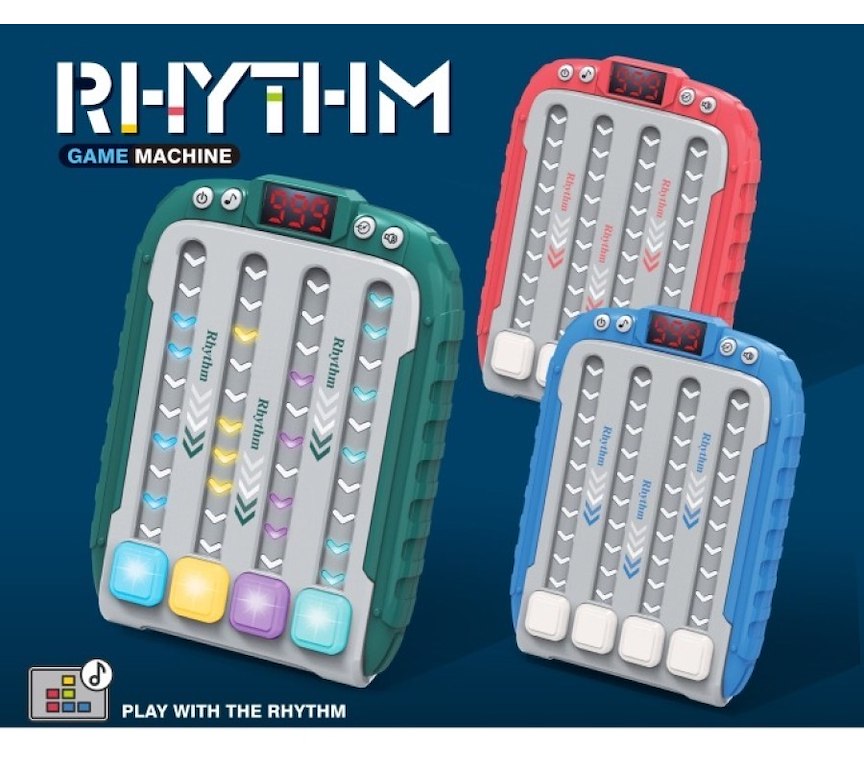 Rhythm Game Machine ručna konzola za brzu igru sa muzikom i svetlom