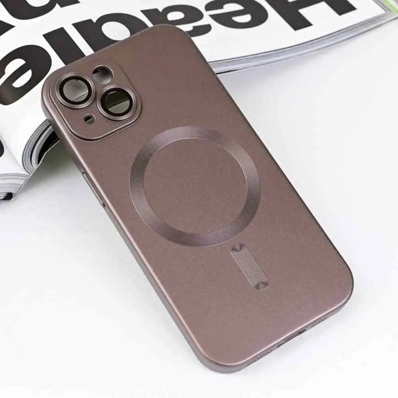 Maska Magsafe Chrome za iPhone 15 6.1 siva