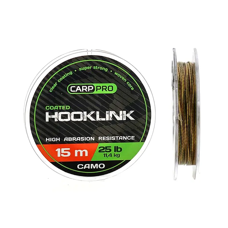 Carp Pro SOFT COATED HOOKLINK CAMO 15m 15lb (CP4210-015) 47411