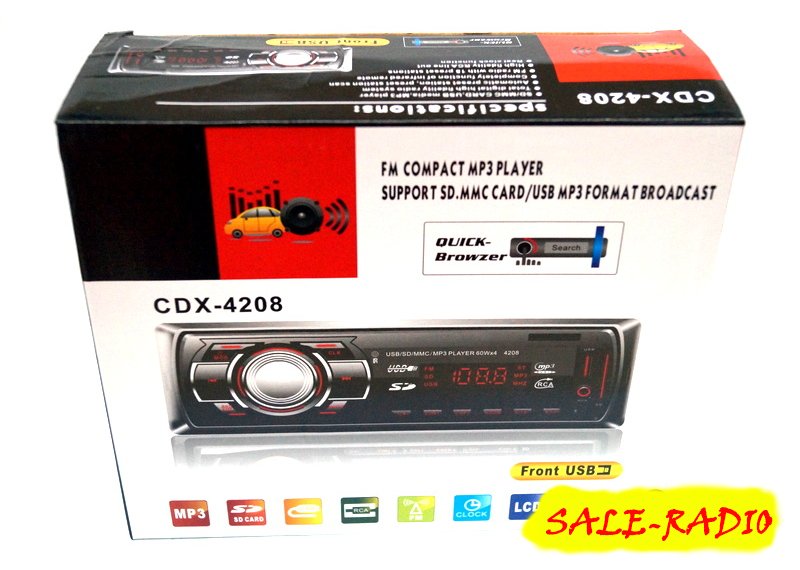 Auto radio FM radio – USB – SD kartica 100% Novo