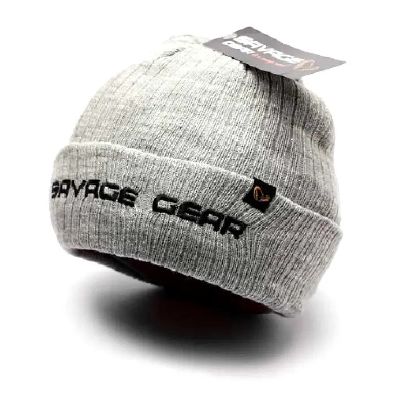 SAVAGE GEAR KAPA ZIMSKA FOLD-UP BEANIE /GREY MELANGE (7SGK 73741)