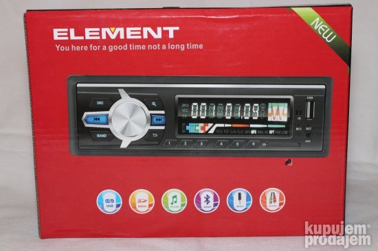 ELEMENT Auto FM radio – Bluetooth – NOVO!