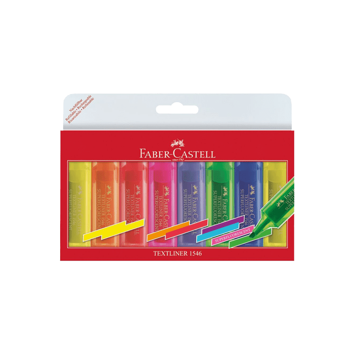 Signir FABER-CASTELL Signir Textliner 46 Superfluorescent 154662 Komplet boja, 1 - 5 mm, 8 kom