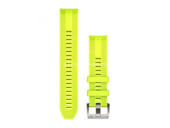 GARMIN Marq (Gen 2) watch strap 22mm neon yellow silicone (QuickFit)