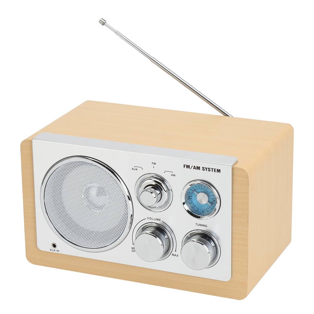 DENVER TR-63LW Lightwood AM/FM Radio