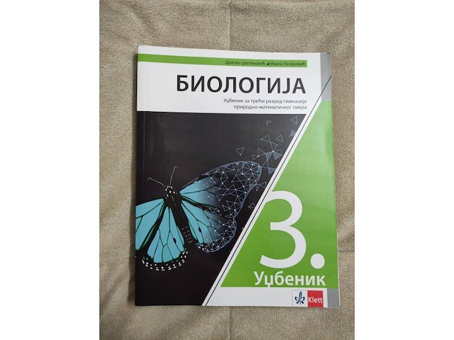 Biologija 3,Klett,za 3.razred gimnazije prirodno-matema