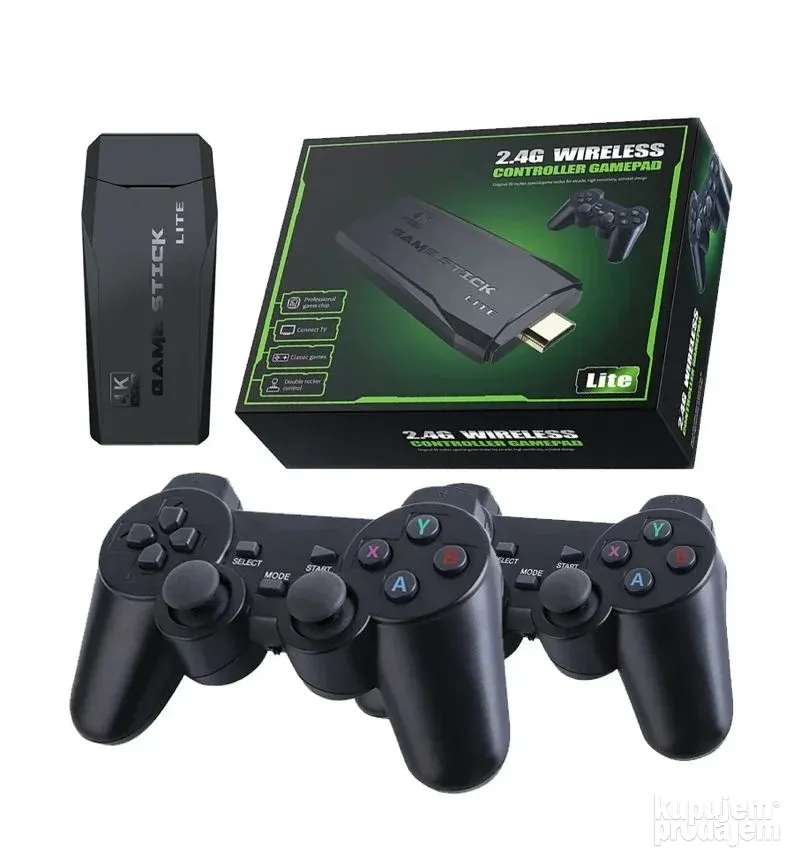 Konzola sa 2 dzojstika 4K HD 2.4G Wireless gamepad