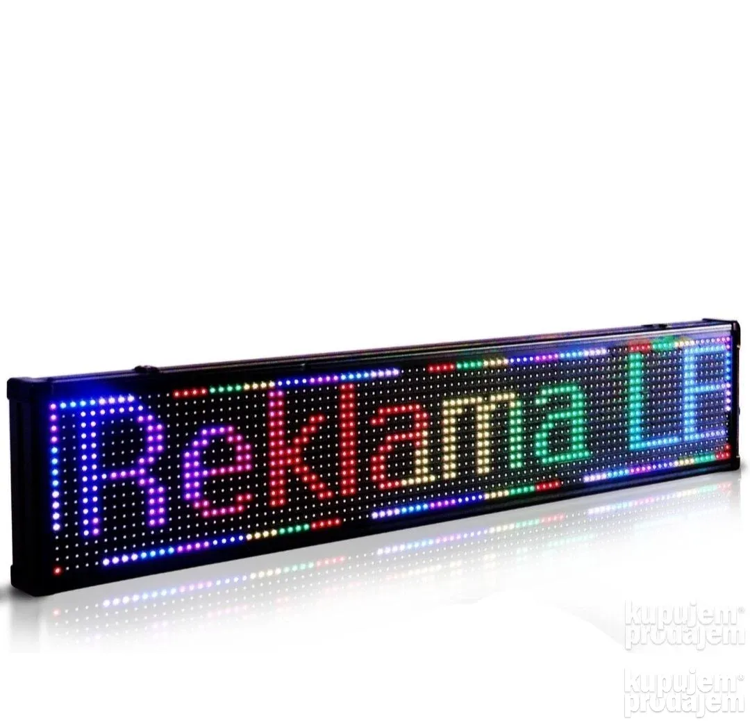 Led svetljeca reklama RGB dioda 100×20