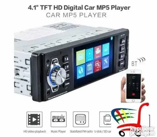 Auto Radio MP5 MULTIMEDIA, MP5 Radio Player CTC-4013